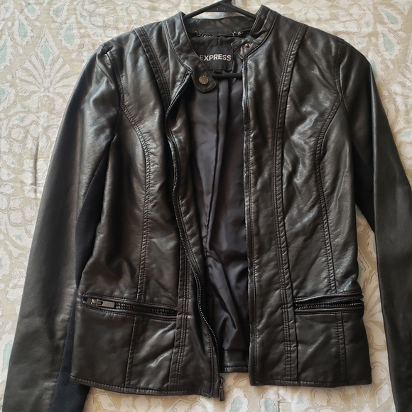 Express | Jackets & Coats | Express Faux Leather Jacket | Poshmark